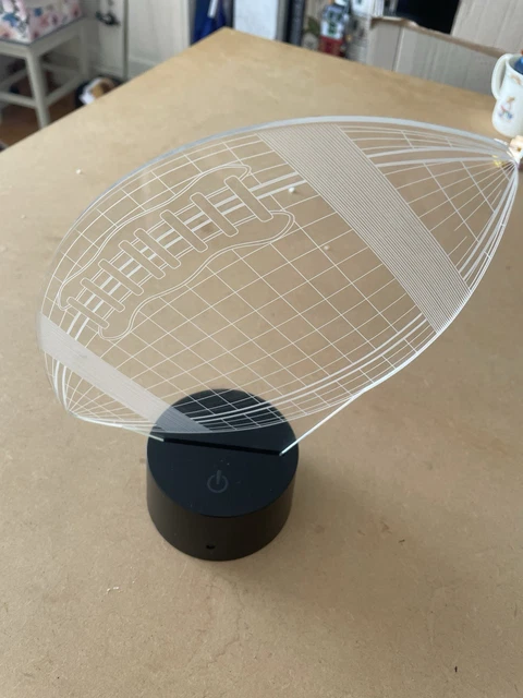 3D LED RUGBY Ball Night Light £5.43 - PicClick UK