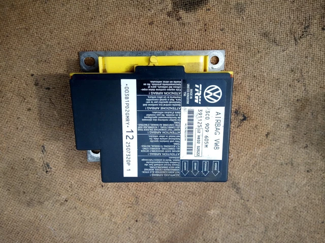 VW PASSAT B6 Crash Sensor Ecu Control Module Unit Ecu Airbag 3C0909605M ...
