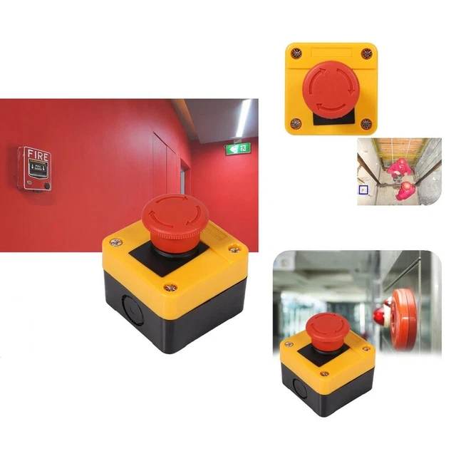 EMERGENCY STOP PUSH Button Universal Easy to Install Standard Emergency ...