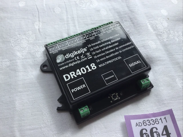DIGIKEIJS DR4018 16 Channel Switch Decoder Program Multiprotocol. See ...