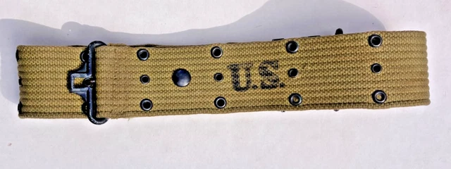 WWII US ARMY M1936 Officers NCO Pistol Belt Web Kadin 1942 Nice Field ...