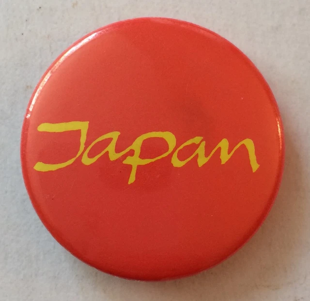 VERY RARE VINTAGE early 1980s JAPAN promo pin band button David Sylvian ...
