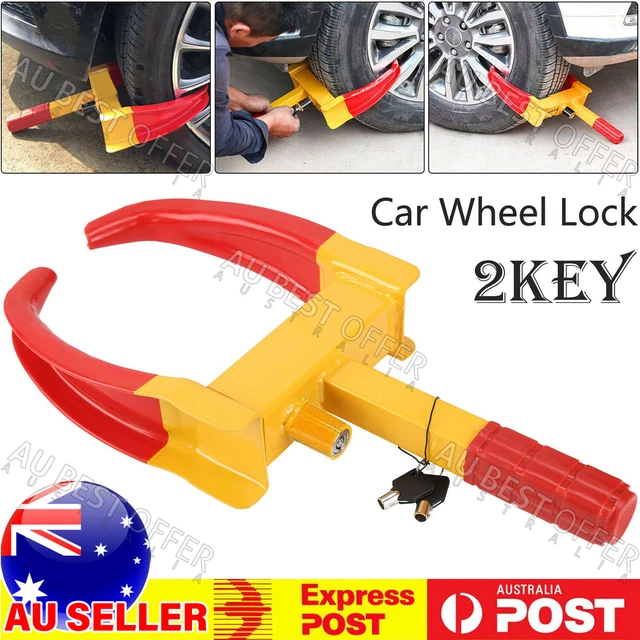 HEAVY DUTY WHEEL Clamp Lock Vehicle Caravan Car Security Anti-theft ...