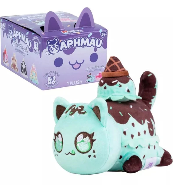 MINT CHOC CHIP Cat Aphmau MeeMeows Limited Edition Ice Cream Plush 6 ...