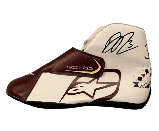 DANIEL RICCIARDO SIGNED Alpine Stars F1 Boot Shoe EU34 COA *WOW* $224. ...
