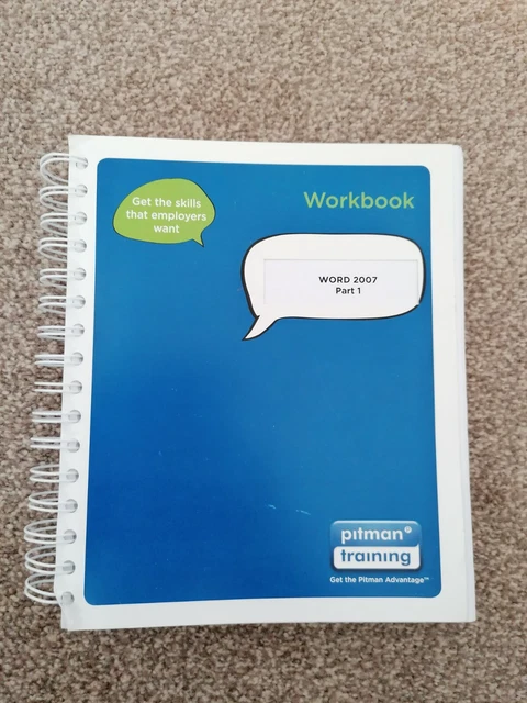 MICROSOFT WORD 2007 Pitman Training Work Book £8.00 - PicClick UK