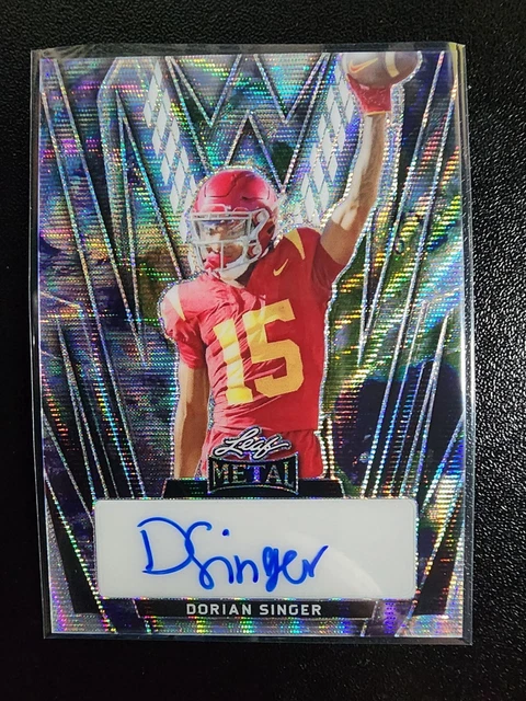 2024 LEAF METAL DORIAN SINGER Prismatic Swirl Wave Rookie Auto SSP 1/1 ...