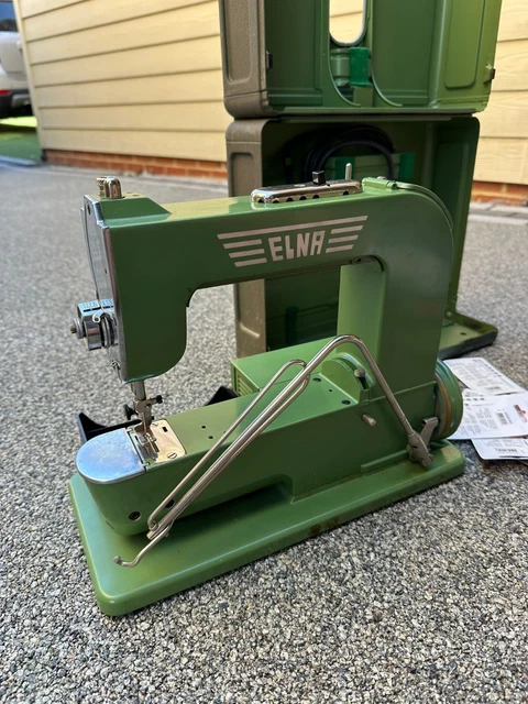 ELNA GRASSHOPPER ELECTRIC Free arm Sewing Machine with accessories £130 ...