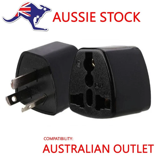 UNIVERSAL TRAVEL POWER Plug Adapter UK US EU to AU 3 Pin 250V 10A ...