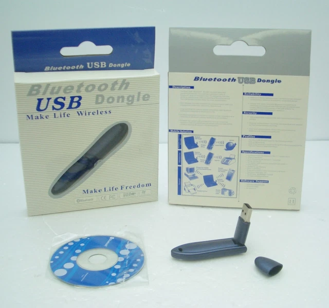 2 BLUETOOTH ADAPTER Dongle USB für PC Laptop Windows XP Linux Kabellos ...
