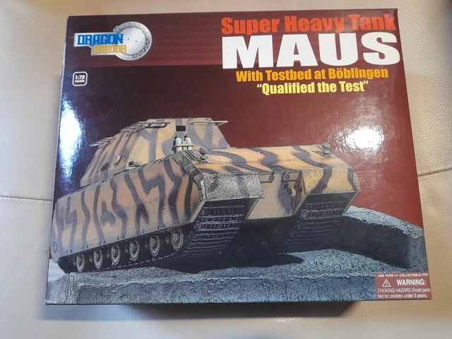 DRAGON MODELS 60234 German WW2 MAUS Super Heavy Tank 'Qualified the ...