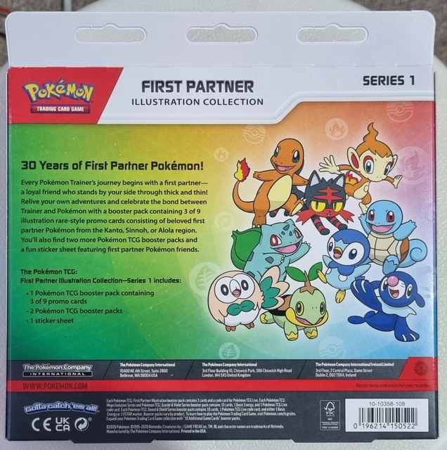 POKÉMON TCG FIRST Partner Illustration Collection Series 1. 3 Promo ...
