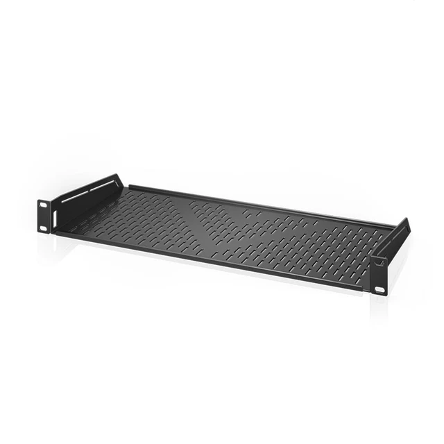 VENTED CANTILEVER 1U Universal Rack Shelf, 6" Deep for 19" Racks, 40lbs ...