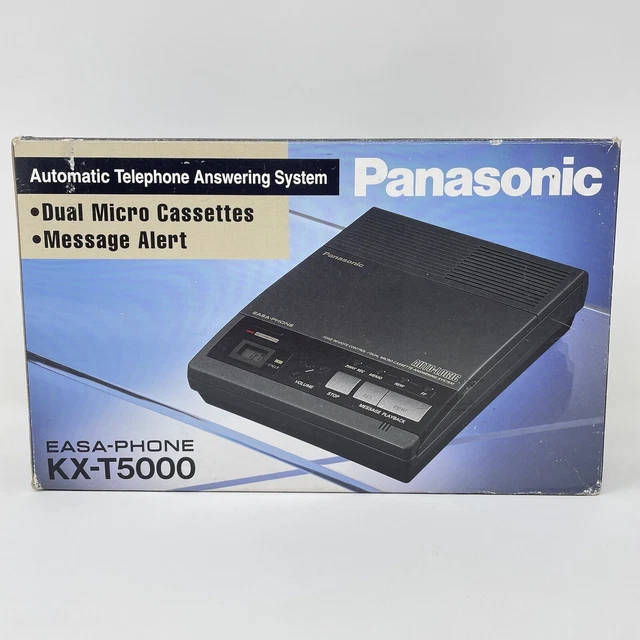 VINTAGE PANASONIC KX-T5000 Dual Cassettes Automatic Telephone Answering ...