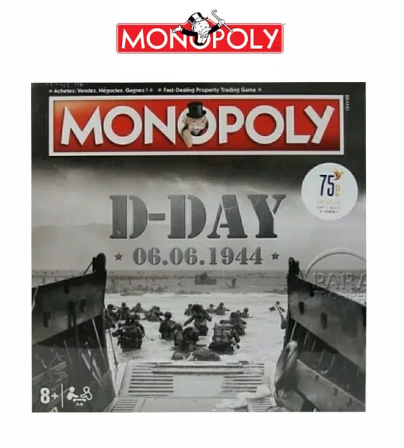 HASBRO D-DAY MONOPOLY 75th Year Anniversary RARE collectable game *Fast ...
