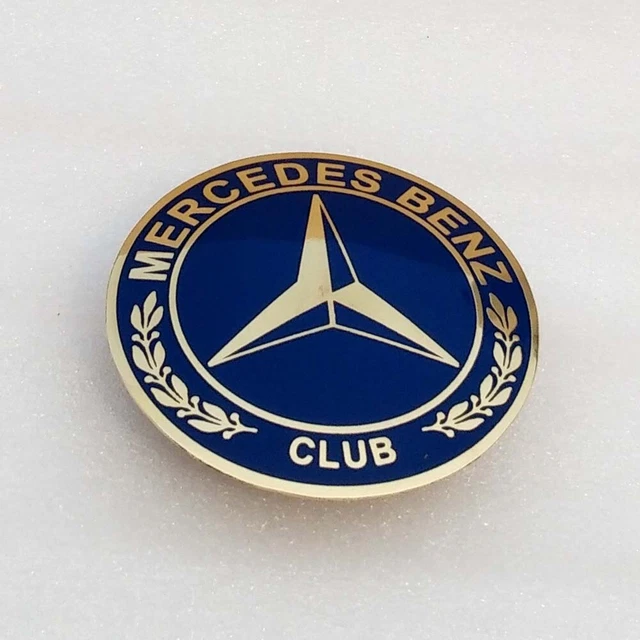 NEW MERCEDES BENZ Club Blue Brass Round Badge Emblem $56.88 - PicClick CA