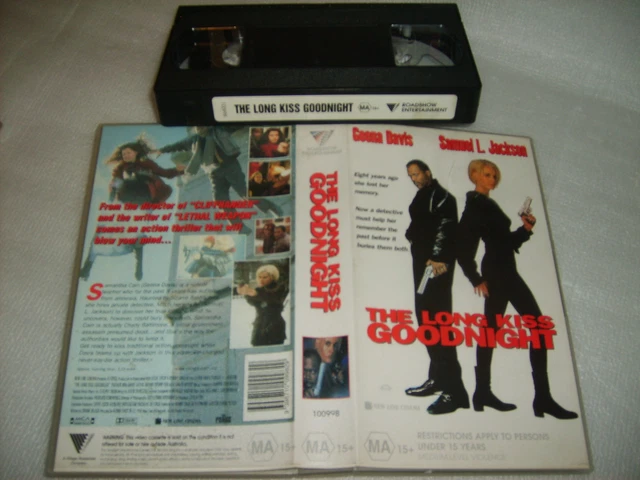 THE LONG KISS GOODNIGHT - Oz Roadshow VHS Issue Gena Davis / Samual L ...