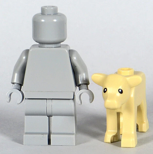 LEGO BARN ANIMAL - Tan Calf, Baby Cow, 1568pb01 60346 (NEW) $10.00 ...