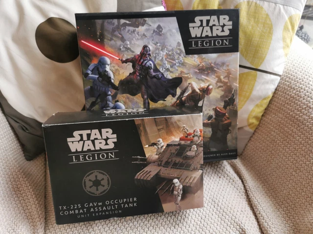 STAR WARS LEGION Core Box Set And Combat Assault Tank Half Base Painted ...