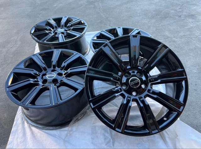 21& RANGE ROVER Black OEM Factory Wheels Rims Land LR3 LR4 ...