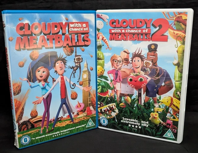 CLOUDY WITH A Chance of Meatballs 1 & 2 DVD Bundle £1.00 - PicClick UK