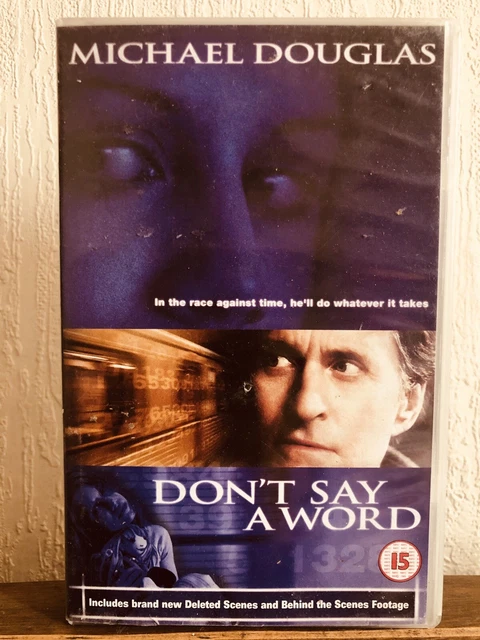 DONT SAY A Word VHS Video 2002 Michael Douglas Sean Bean Drama Thriller ...