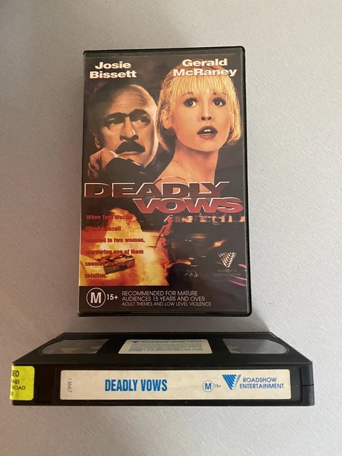 DEADLY VOWS VHS Clam Case Roadshow Horror Thriller Video Tape Ex Rental ...