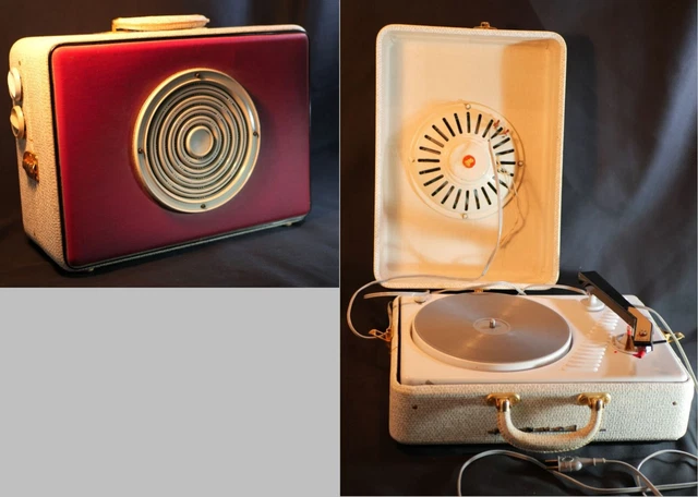 BEAU TOURNE DISQUE VINTAGE années 50 rouge et blanc Pathé Marconi Francia EUR 120,00 - PicClick FR