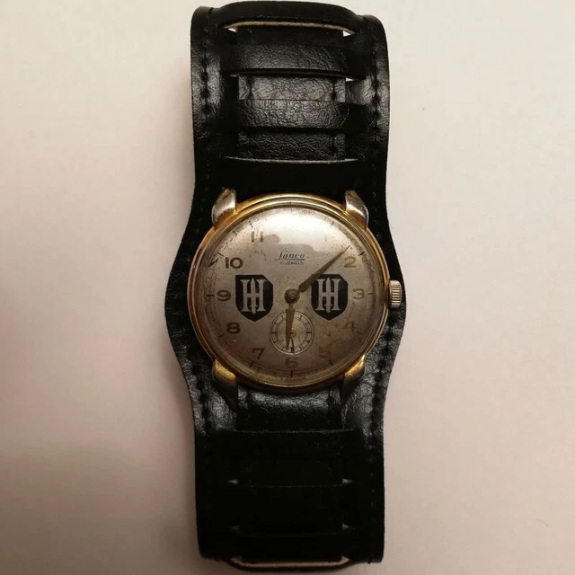 WW2 GERMAN MILITARY panzer division vintage Swiss watch wristwatch £115 ...