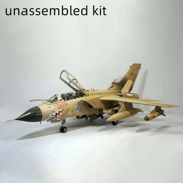 1:50 PANAVIA HALINSKI Tornado GR.1 Fighter Model Paper Unassembled Kit ...