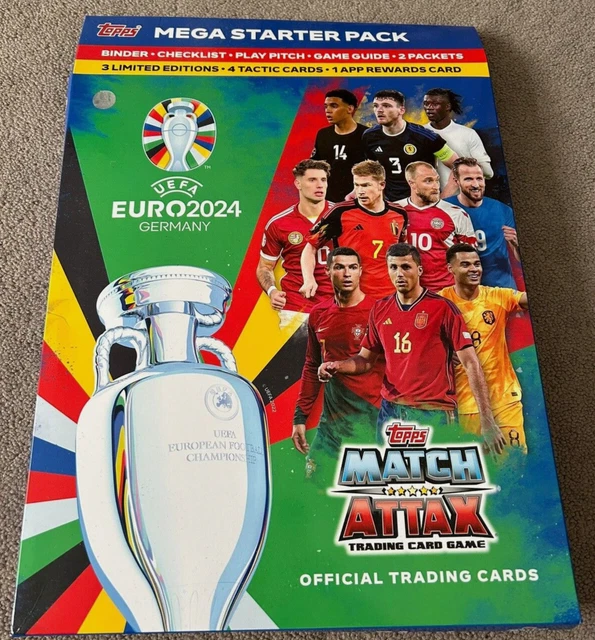 MEGA STARTER PACK Topps Match Attax UEFA Euro 2024 - Viene fornito con ...
