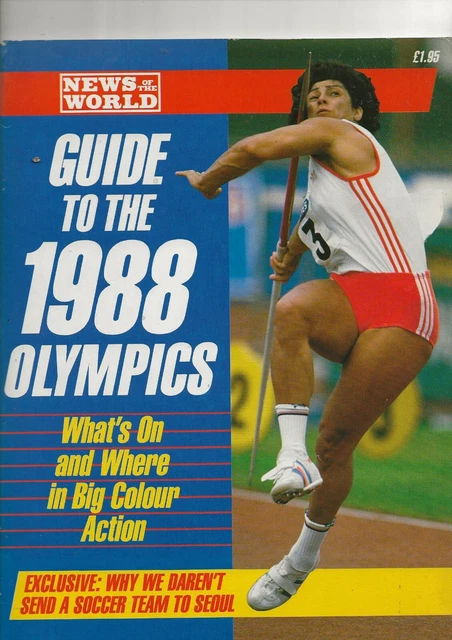 GUIDE TO THE 1988 Olympics - Seoul - Daley Thompson Fatima Whitbread £6 ...