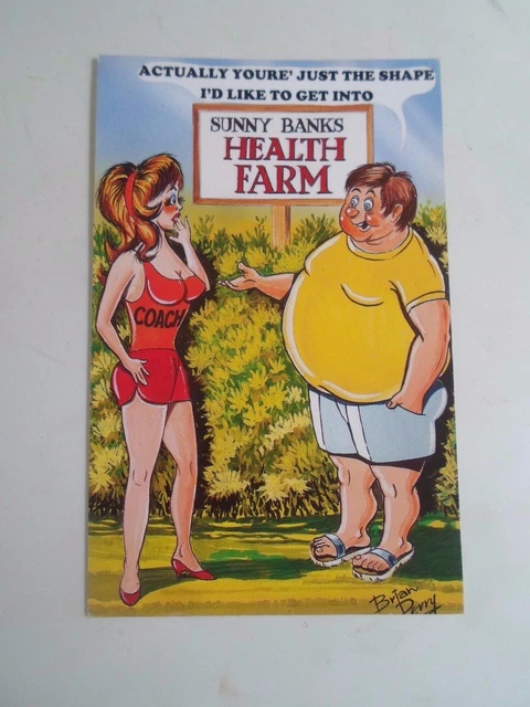 RETRO RISQUE PC Bamforth Comic Series 2064 HEALTH FARM HUMOUR §A570 EUR ...