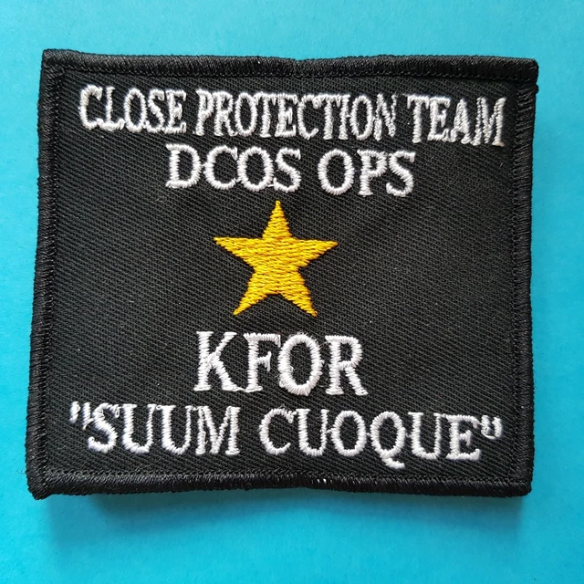 GERMAN GERMANY NATO KFOR DSOS OPS CLOSE PROTECTION TEAM Badge Patch EUR ...