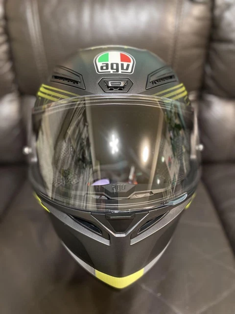 AGV K1 TRACK 46 Full Face Helmet Black SIZE M (57-58cm) Used in japan £ ...