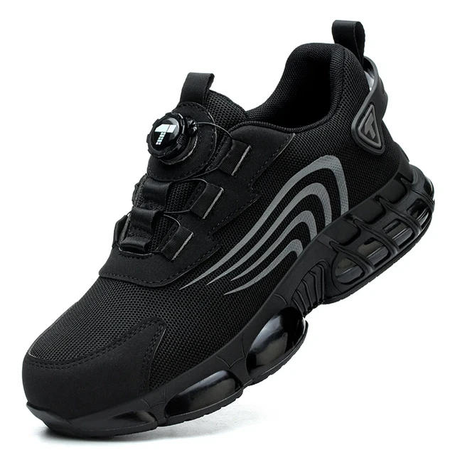 ROTARY BUTTON NEW Safety Shoes for Men, Anti-Impact and Anti-Piercing ...
