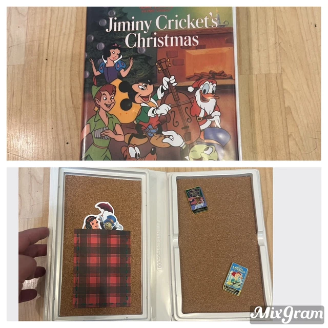 DISNEY VHS UPCYCLED Pin Case Jiminy Cricket’s Christmas £12.52 ...