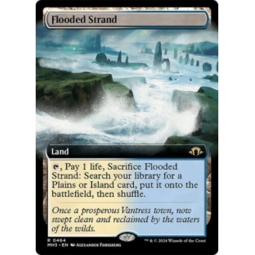 FLOODED STRAND (ART étendu) M/NM Magic: The Gathering MTG Modern ...
