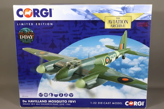CORGI AA34606, 1:32 Scale, DeHavilland Mosquito FBVI, MM4023 SB-V, 464 ...