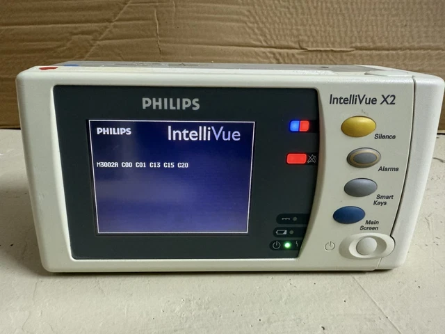 PHILIPS INTELLIVUE X2 PATIENT MONITOR MODULE Fast EASI M3002A ECG SPO2 ...