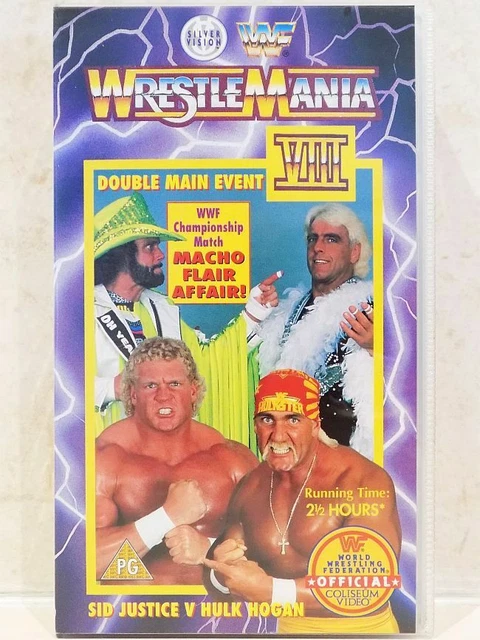 WWF WRESTLEMANIA VIII 8 1992 Wrestling Vhs Video Tape Wwe Wcw Pal Uk £ ...