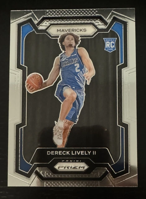 CARTA DERRICK LIVELY Jr 2023-24 Prizm Basket Rookie RC Mavericks EUR 3 ...
