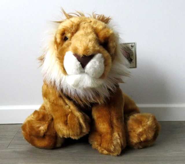 WWF KEEL TOYS Endangered Species Floppy Lion Large Plush Soft Toy 45Cm ...
