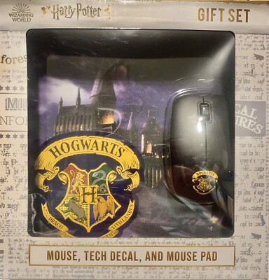 HARRY POTTER WIZARDING World 3-Piece Gift Set Mouse Tech Decal Mouse ...