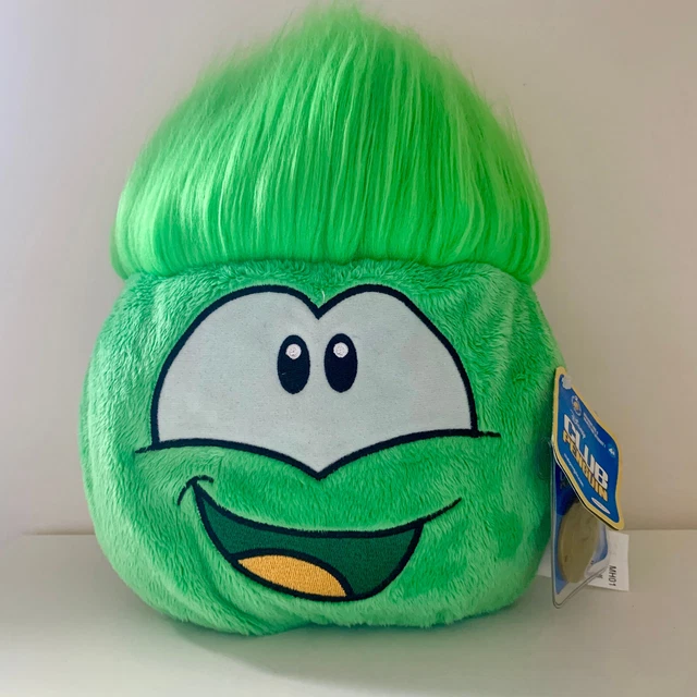 DISNEY CLUB PENGUIN Green Jumbo Puffle Plush (Tag + Coin) £40.00 - PicClick UK