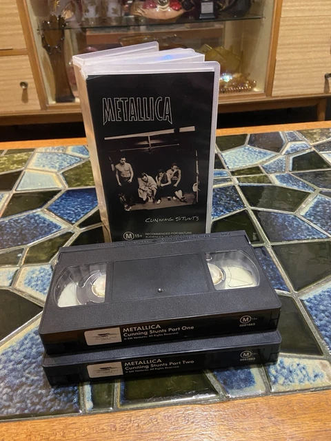 METALLICA CUNNING STUNTS VHS Live Concert Fort Worth 1997 2 VHS Tapes ...