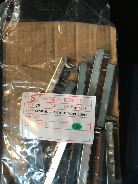 Variable Resistor B10k Sl60v B10k L 20c M Dc Pcb 3pin 16 Of Them £