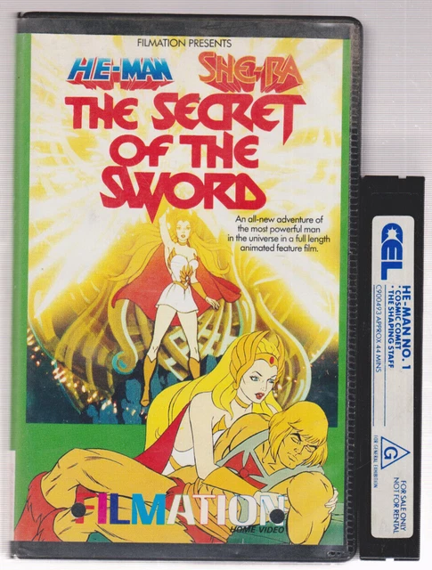 RARE BETA VIDEO Tape HE-MAN SECRET OF THE SWORD Big Box Ex-Rental ...