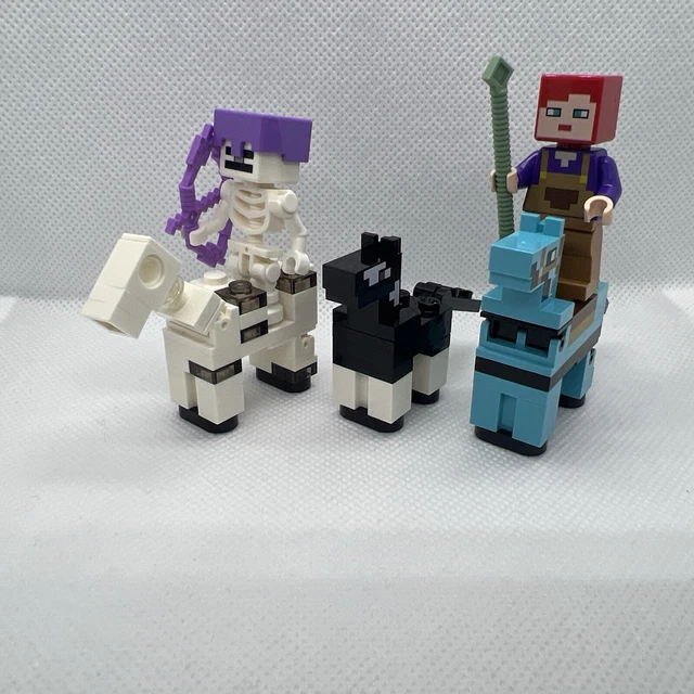 5 X GENUINE Lego Minecraft Horse Figures & Minifigures From Set 21171 ...
