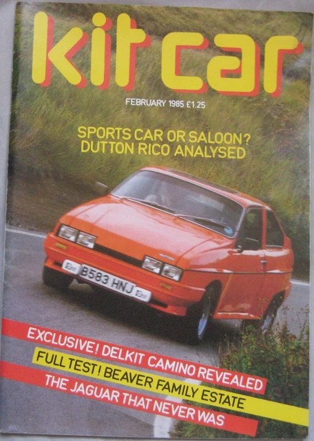 KIT CAR MAGAZINE 02/1985 featuring J2X2, Beaver, Dutton Rico, Calvy ...